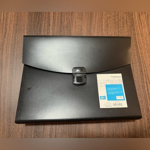 Office | Expanding File Folder 26 Pocketsblack Color Letter Size | Poshmark